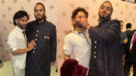 Anant Ambani Playfully Pulled Orrys Nose At His Wedding
