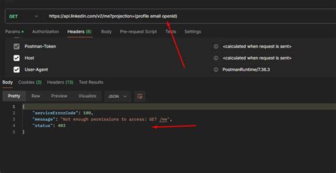 Linkedin Api Error Insufficient Permissions For Get Userinfo Microsoft Qanda