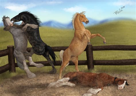 Rule 34 2017 Ambiguous Gender Bite Black Body Black Fur Black Mane Black Tail Brown Body Brown