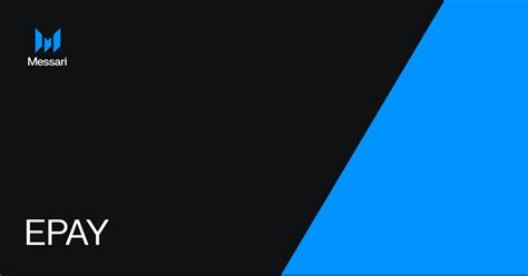 Epay Price Research News And Fundraising Messari