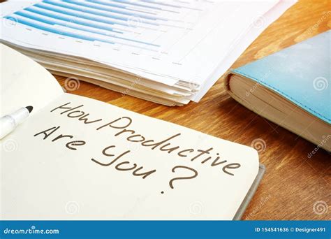 How Productive Are You Working Report About Productivity Stock Photo Image Of Performance