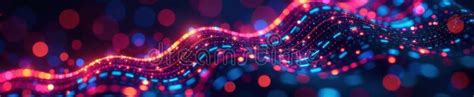 Abstract Colorful Lines Forming Code Structure Abstract Data Visualization Stock Illustration