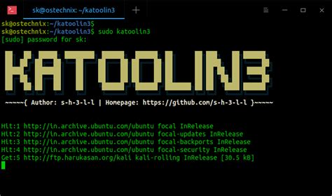 Install Kali Linux Tools Using Katoolin3 In Ubuntu 2004 Lts Ostechnix