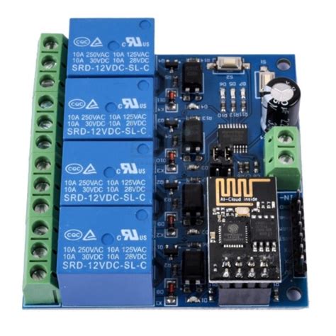 Jual Esp8266 4ch 12v Esp 01 Wifi Relay Module Remote Control Switch For Smart Home Iot