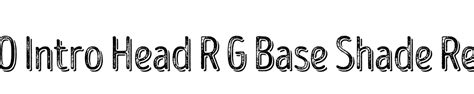Demo Intro Head R G Base Shade Regular Free Fonts Helvetica Neue