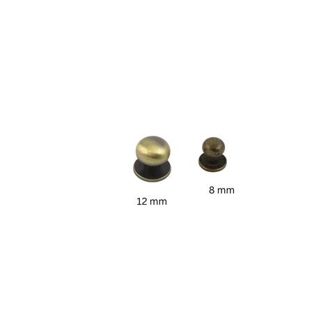 Metal Knobs Metal Drawer Knob Brass 12mm 6 Pack Hd06d Colorway Arts