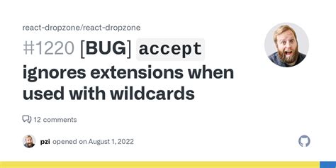 Bug `accept` Ignores Extensions When Used With Wildcards · Issue
