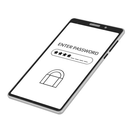 Premium Vector Enter Password Concept On Mobile Phone Screen In