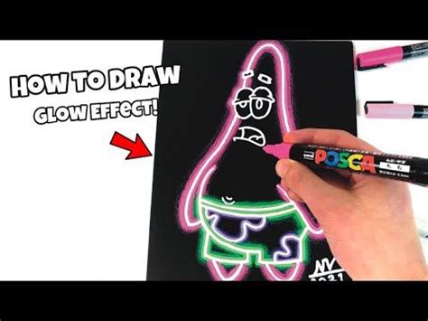 How To Draw Glow Effect Tutorial No Airbrush Needed Shorts YouTube Neon Art Painting