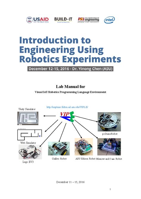 Lab Manual For Build It Robotics Workshop Lab Manual For Visual IoT Robotics Programming