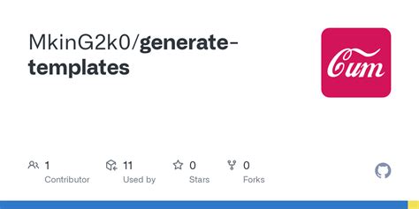 Github Mking2k0generate Templates