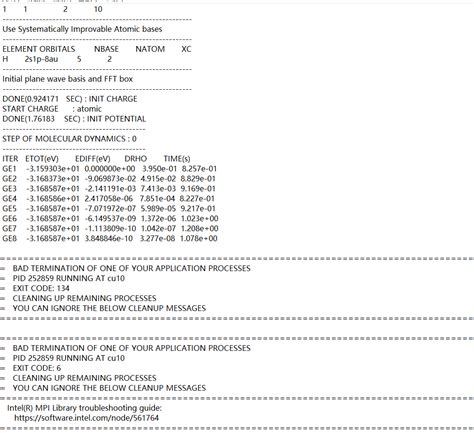 Md Calculation Is Failed Using Abacus In Develop Branch · Issue 221 · Abacusmodelingabacus