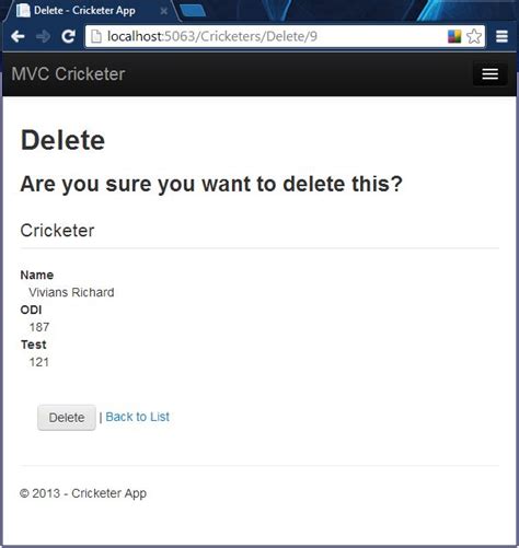 Getting Started With Crud Operations And Localdb In Mvc 5