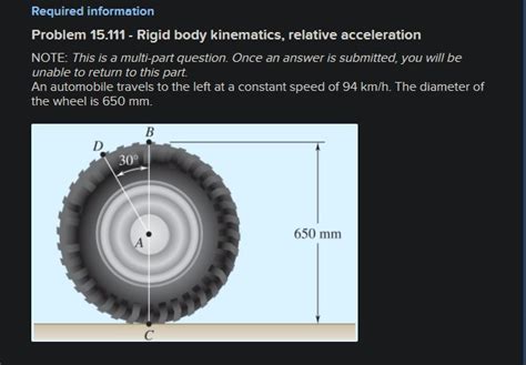 Solved Determine Acceleration For Points B C D As Well