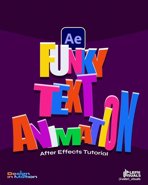 Funky Text Animation Adobe After Effects Tutorial Video Motion