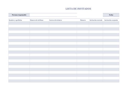 Plantilla De Lista De Invitados Onlyoffice Onlyoffice