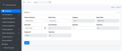 Web-based Pharmacy Product Management System using PHP and MySQL Database | SourceCodester