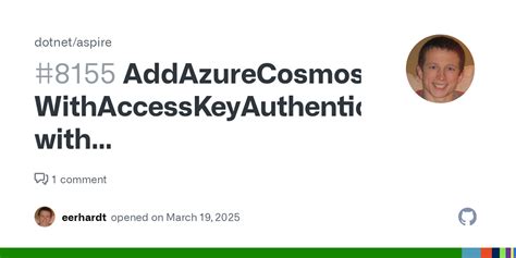 Addazurecosmosdb Withaccesskeyauthentication With Addazurecontainerappsinfrastructure Fails Azd