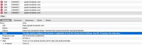 See Network Traffic For The Ios Apps Via Charles Proxy Stack Overflow