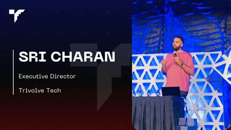 trivolve tech on linkedin with immense pleasure we introduce sricharan