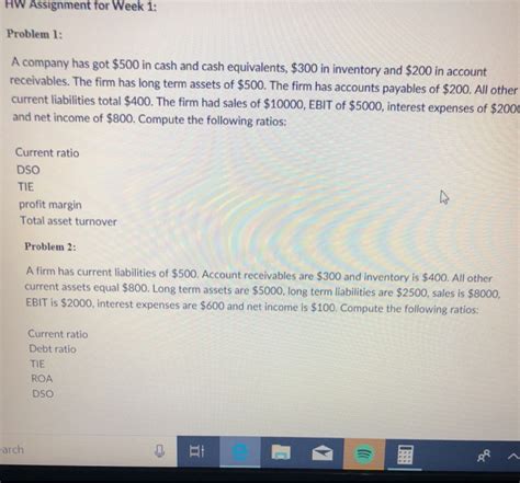 Solved Hw Assignment For Week 1 Problem 1 A Company Has