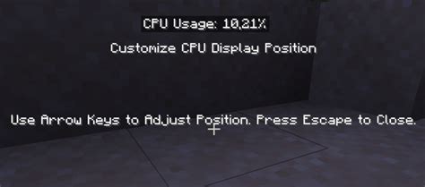 cpu usage display minecraft mods curseforge