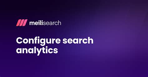配置搜索分析 Meilisearch 搜索引擎