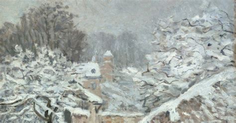 [안현배의 그림으로 보는 인류학]알프레드 시슬레 루브시엔느의 눈내린 풍경