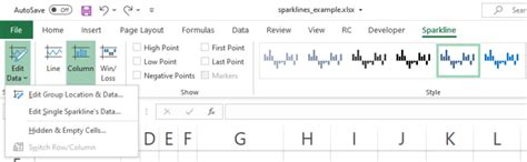 How To Use Sparklines In Excel Excel Bootcamp