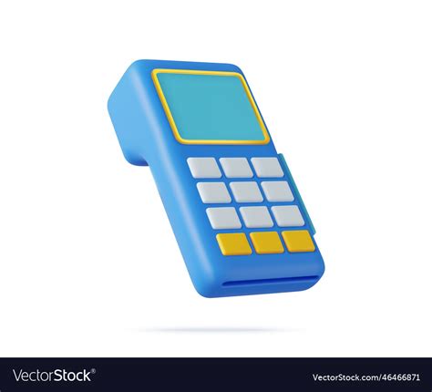 3d Payment Card Reader Royalty Free Vector Image
