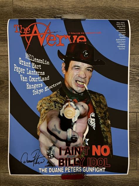 Duane Peters Punk Rock Skate Gunfight The Nerve Mag Cover Poster 18x24