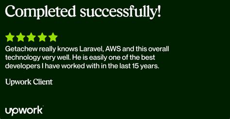 Getachew Mulat Z On Linkedin Upwork Upworksuccess Project Aws Laravel Laraveldeveloper