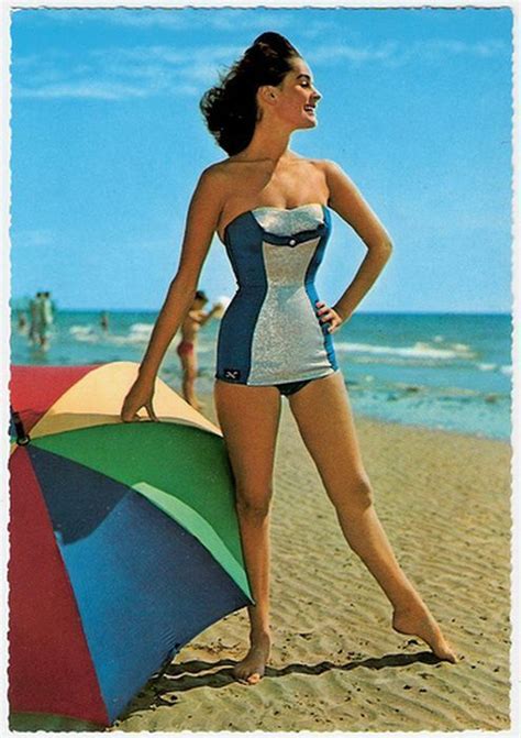 Swimwear From The 40s And 50s Vintage Swimsuits Vintage Bathing
