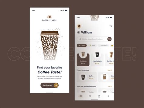 Coffee App Ui Free Figma Resources Download Sketch Resource