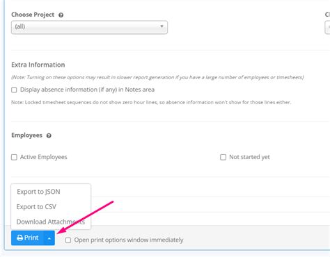 exporting timesheet data hr partner knowledge base
