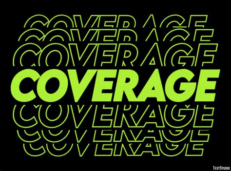 Coverage Text Effect And Logo Design Word