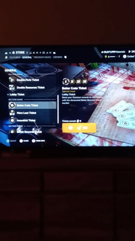 Bug Report Section Name Not Showing In The Store To Buy Booster Tickets Also Encounter Crate