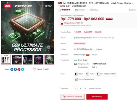 8 Kelebihan Dan Kekurangan Itel RS4 Spesifikasi Harga Ponselesa Com