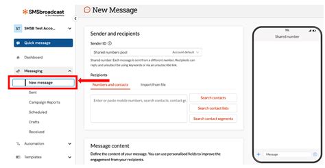Basic Message Sending Sms Broadcast