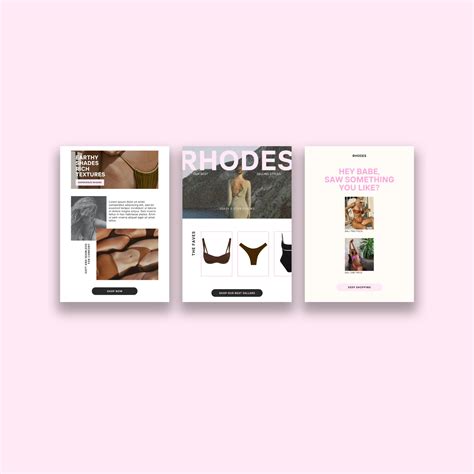 Rhodes Email Templates Canva Template Aesthetic Editable Email Templates Product Marketing