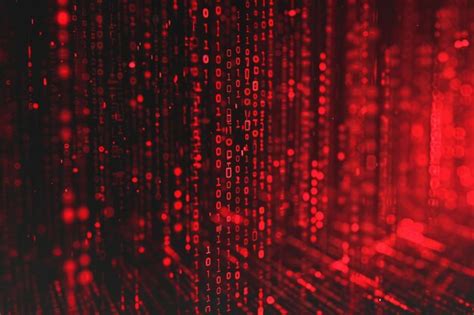 Premium Photo Binary Code Background With Computer Problems Concept