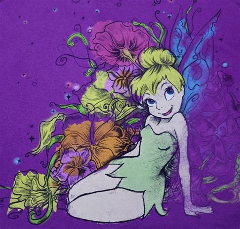 Disney Tinkerbell Violet Top Womens Fashion Tops Blouses On Carousell