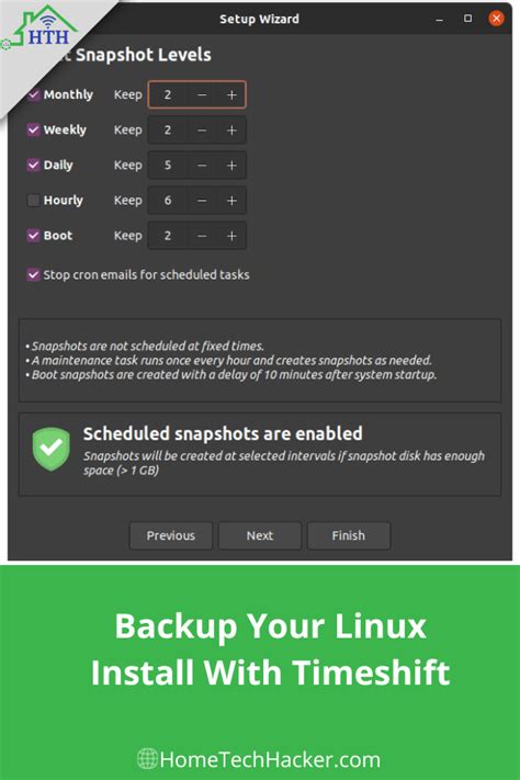 backup your linux install with timeshift hometechhacker