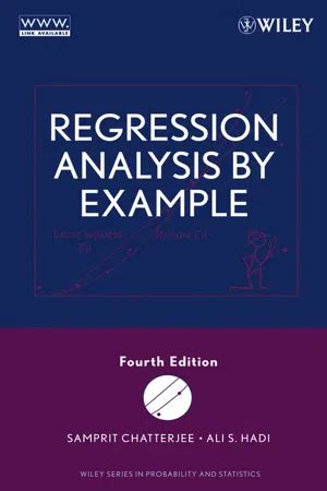 PDF Regression Analysis By Example By Samprit Chatterjee Th Edition