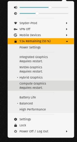 What Is Compute Graphics In Pop Os Power Settings I Googled It But I Can T Find Anything