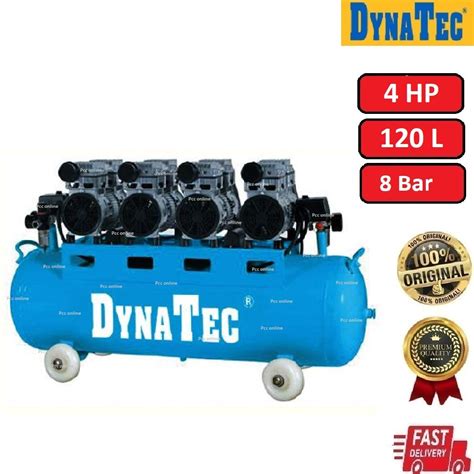 Dynatec Oc 4 120l 4hp 8 Bar Oiless Compressor Air Compressor
