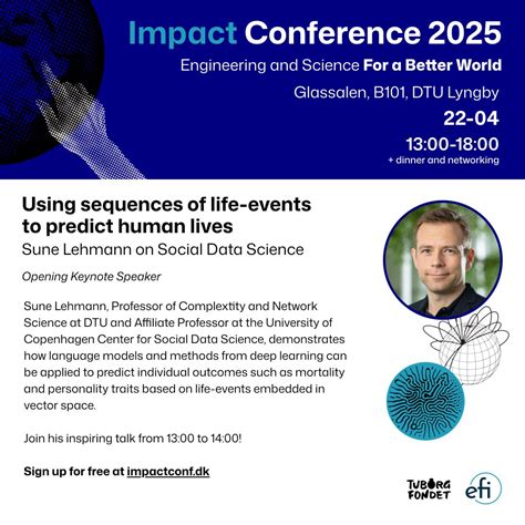 Were Excited To Welcome Prof Sune Lehmann As The Opening Keynote Speaker At Impact Conference