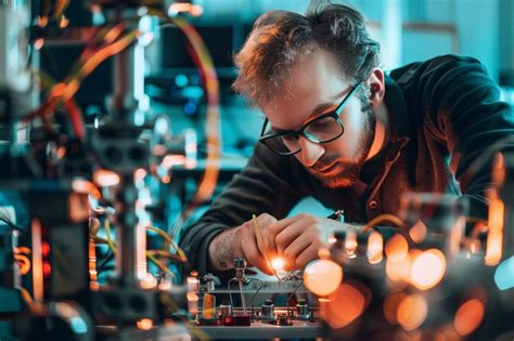 Premium Photo Visualize A Quantum Computing Researcher Designing