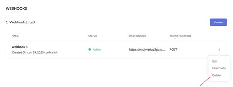 delete webhook