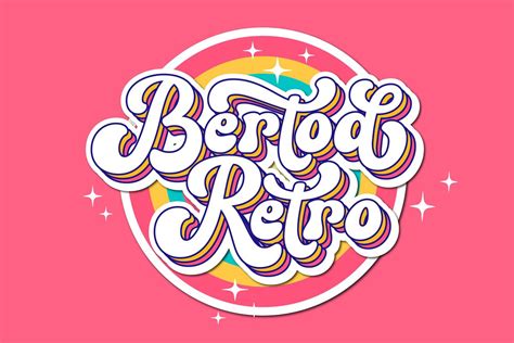 Bertod Retro Shadow Font Xfontspro